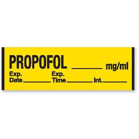 Induction Agent Medication Label Tape