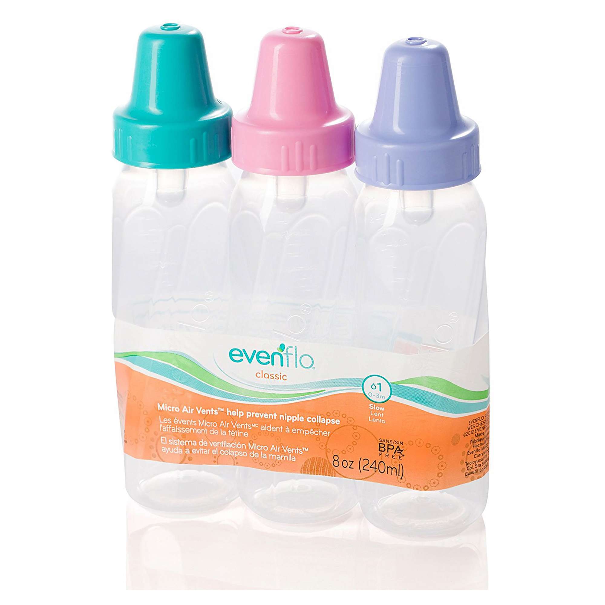 Evenflo Classic Polypropylene Baby Bottle - Assorted Colors